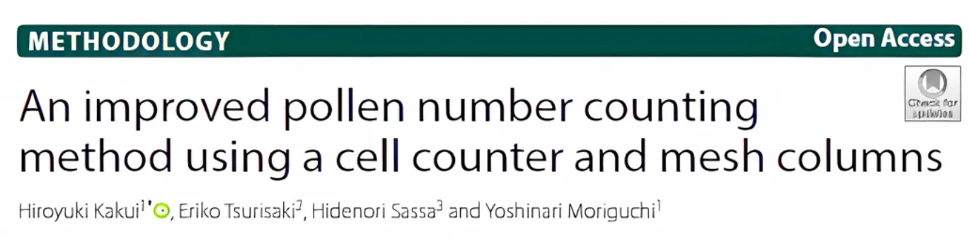 Pollen Counting and Size Differentiation with CASY